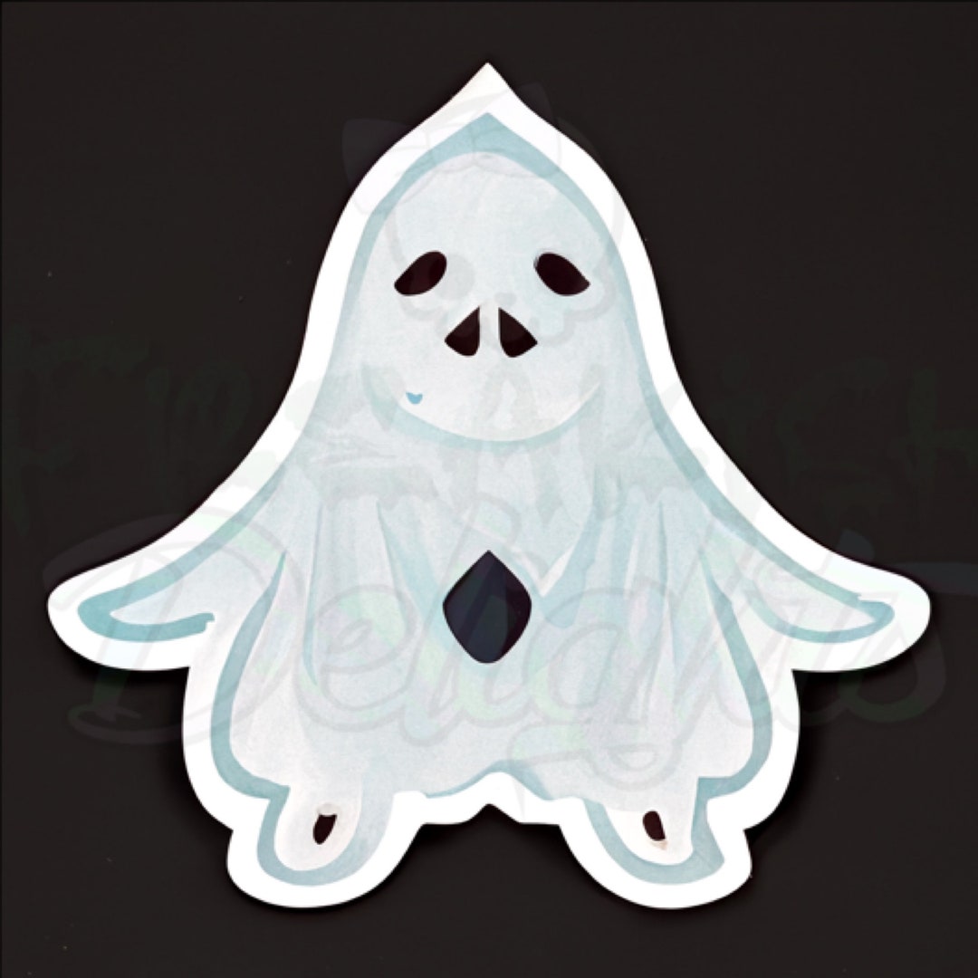 Cute Ghost Die Cut Sticker, PNG, Digital Download, Transparent ...