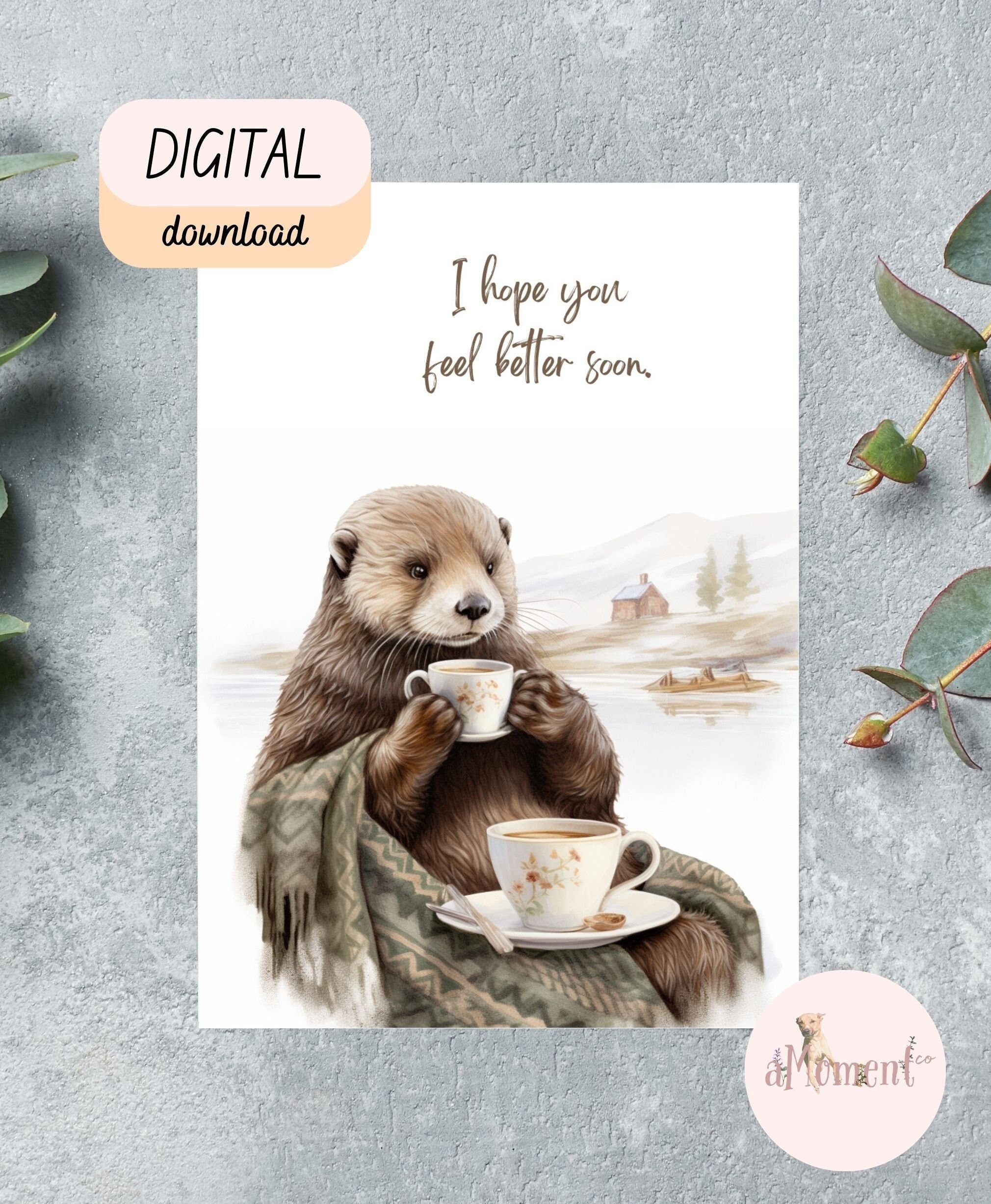 Printable Feel Better Card Instant Download 5x7 Inch Cards - Etsy Australia