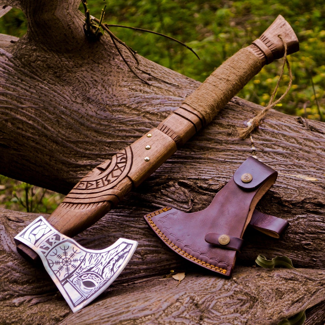 Customize Forged Axe Hatchet Viking Axe Battle Axe Birch - Etsy