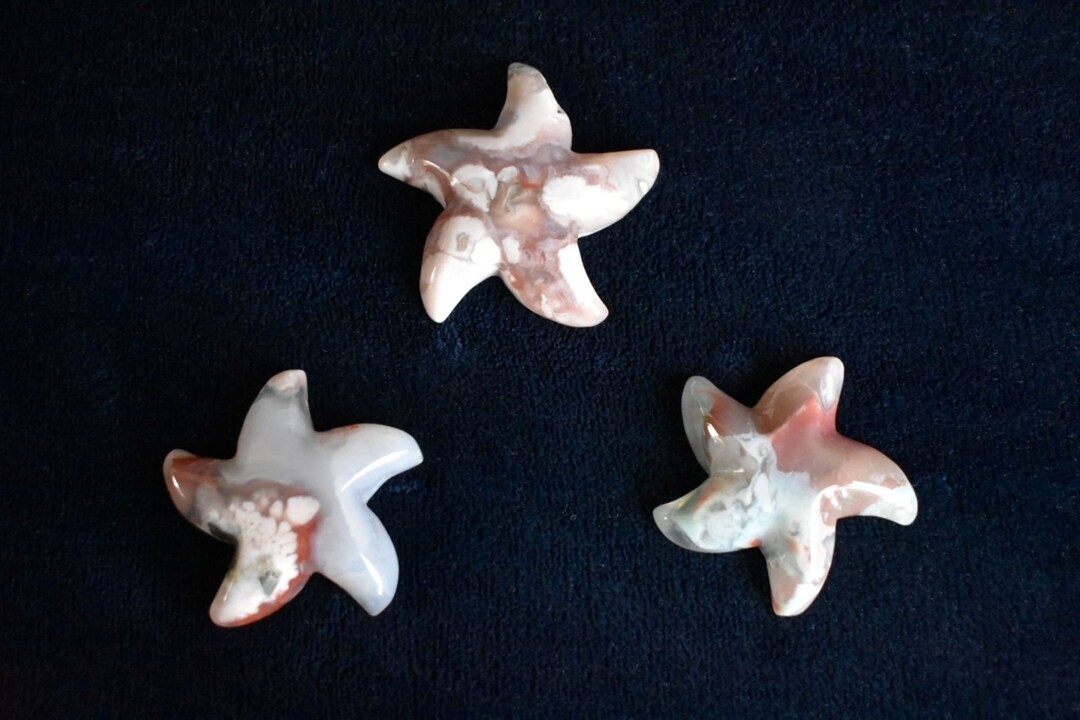 Flower Agate Starfish - "stone of Personal Growth & Transformation" - Etsy