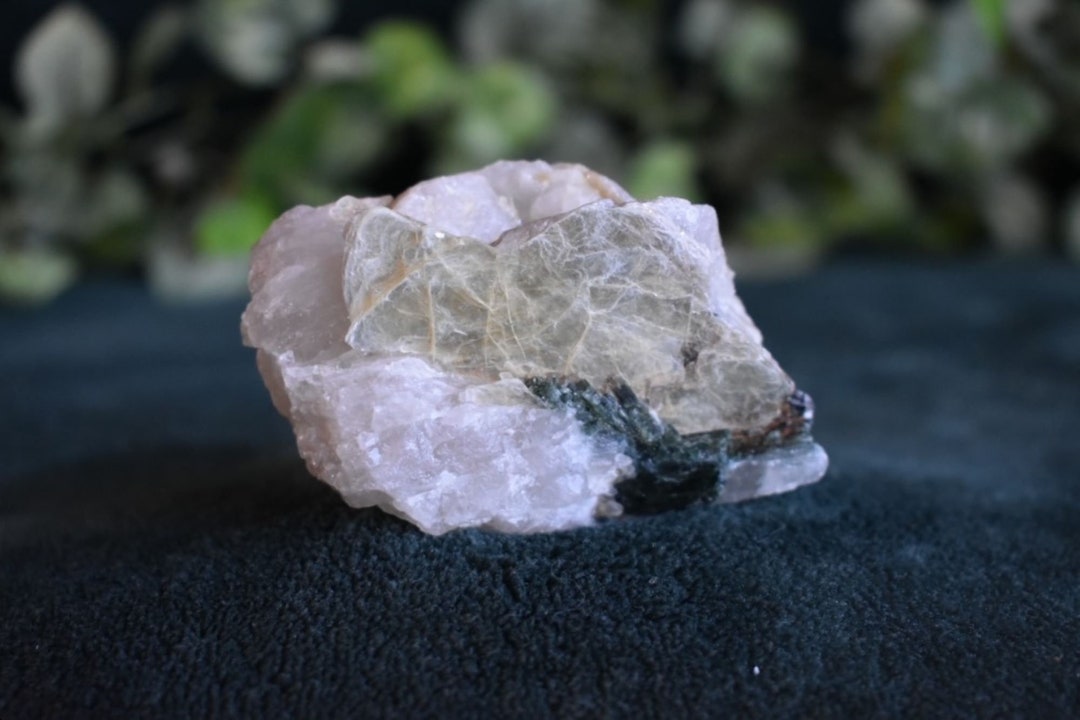 Golden Muscovite "mica" With Black and Green Tourmaline | Raw Crystals ...