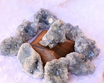Natural Blue Celestite Crystal extra Large 2 Lb Blue Celestite Raw ...