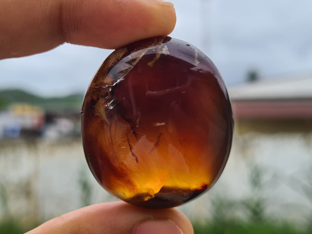 Tumbled Amber Stone Natural Indonesian Amber Stone Collector Gemstones ...