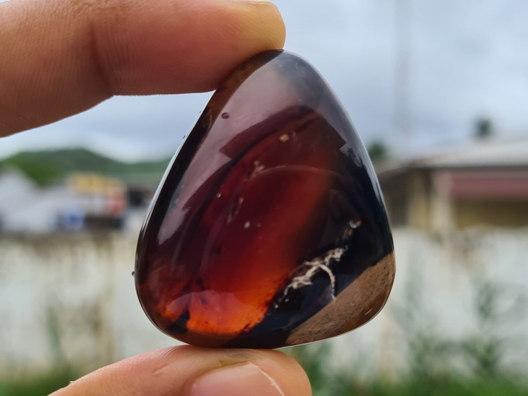 Genuine Tumbled Amber Stone - Natural Indonesian Amber Stone ...