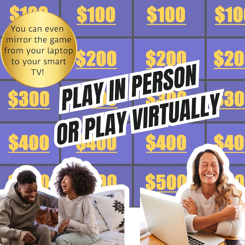 Customizable Jeopardy Powerpoint Template: Game Show for All Occasions (editable Download) - Etsy