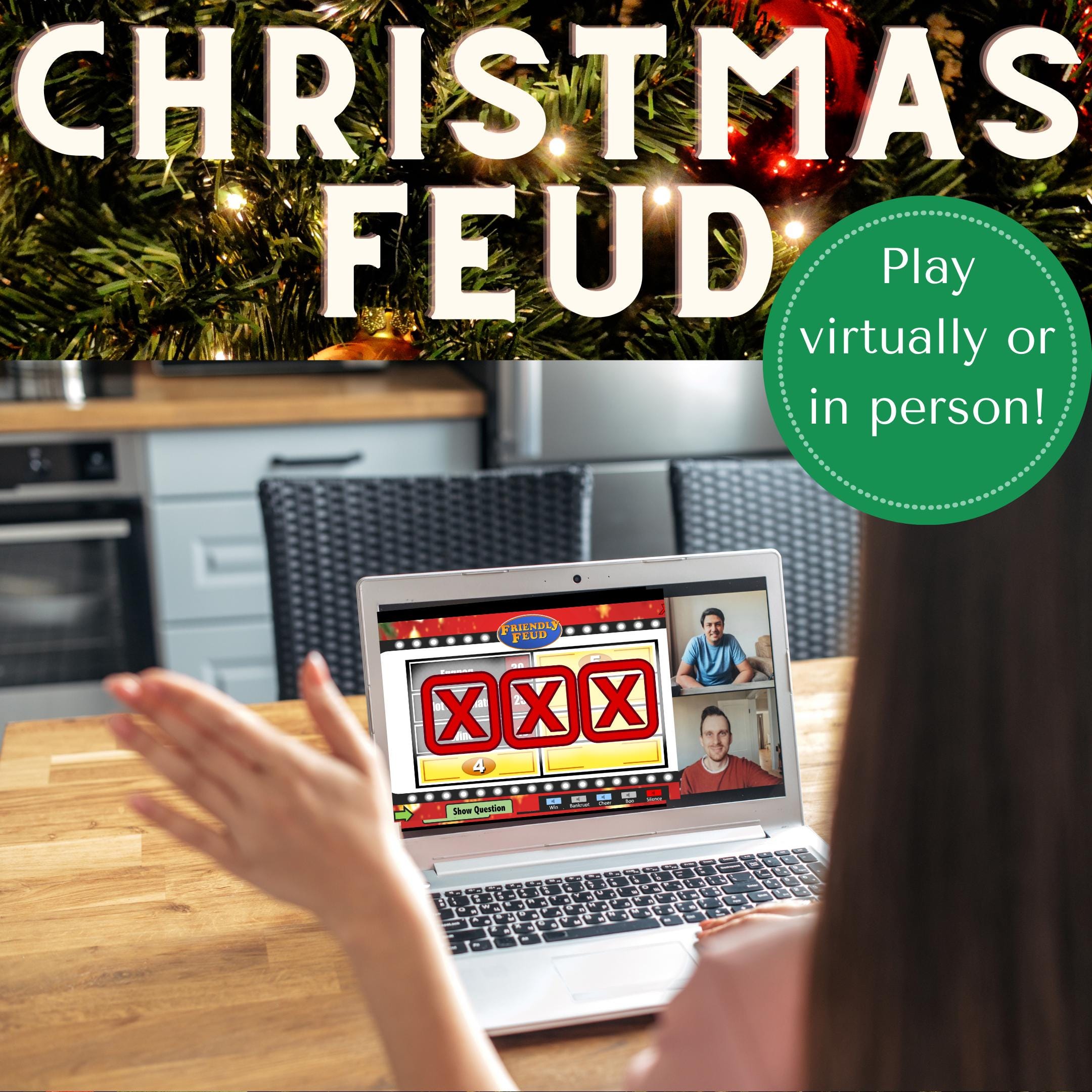 Christmas Family Feud Game: Holiday Party Fun (customizable Powerpoint ...