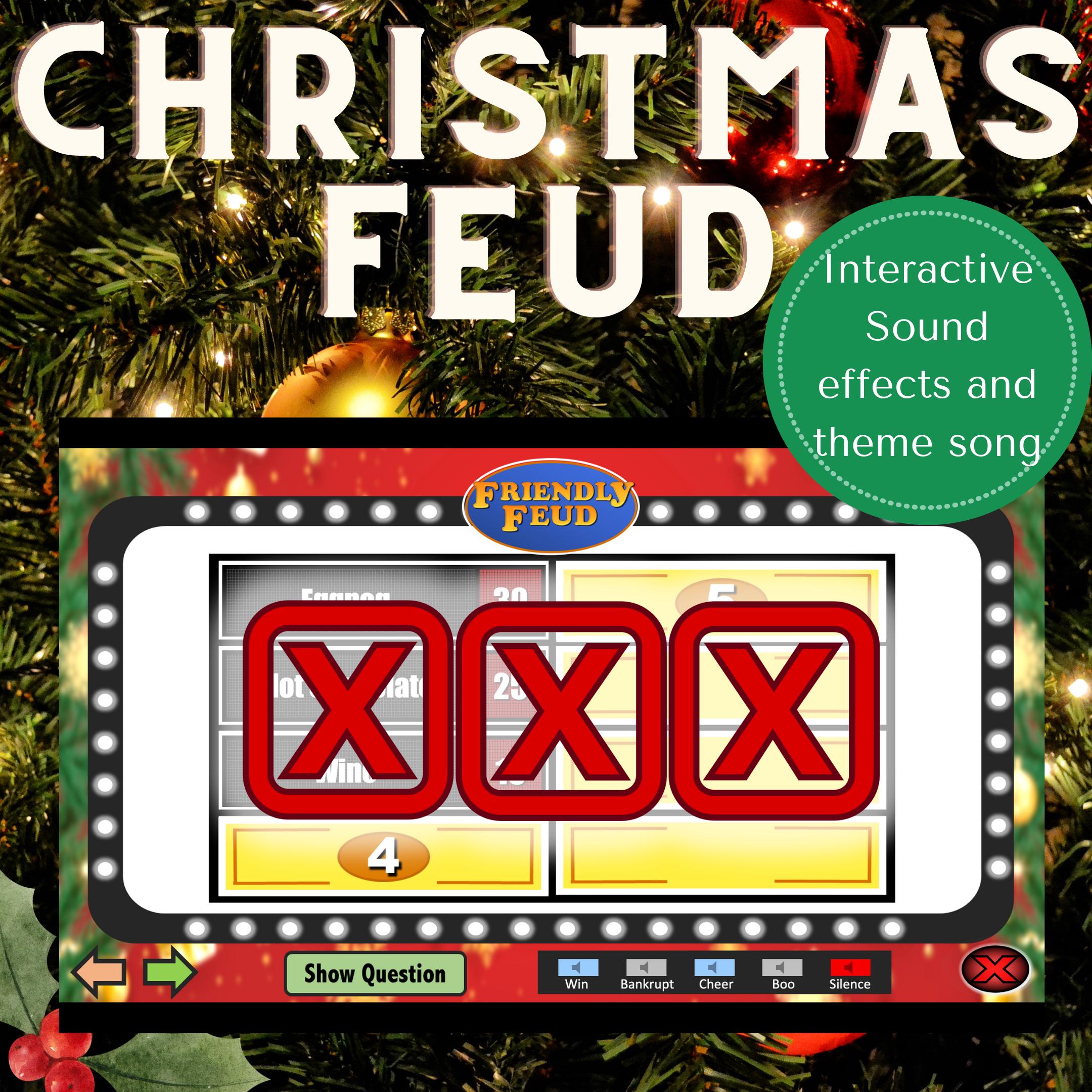 Christmas Family Feud Game: Holiday Party Fun (customizable Powerpoint ...