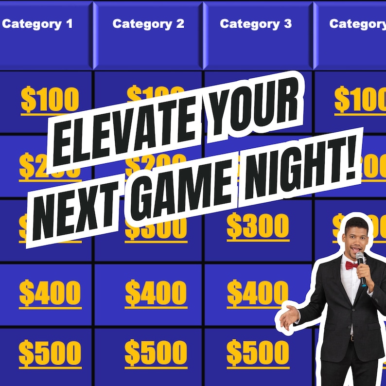 Customizable Jeopardy Powerpoint Template: Game Show for All Occasions ...