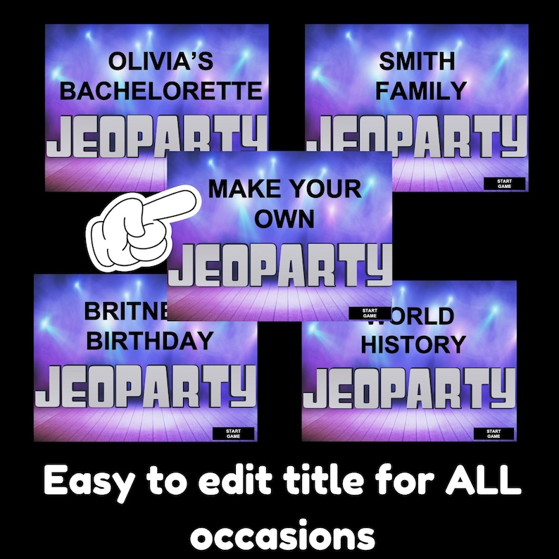 Customizable Jeopardy Powerpoint Template: Game Show for All Occasions ...