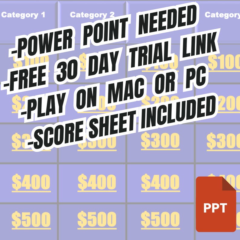 Customizable Jeopardy Powerpoint Template: Game Show for All Occasions ...