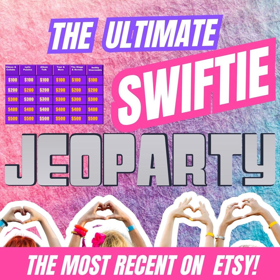 Taylor Swift Jeopardy Game: Ultimate Swiftie Party (powerpoint, PDF) - Etsy