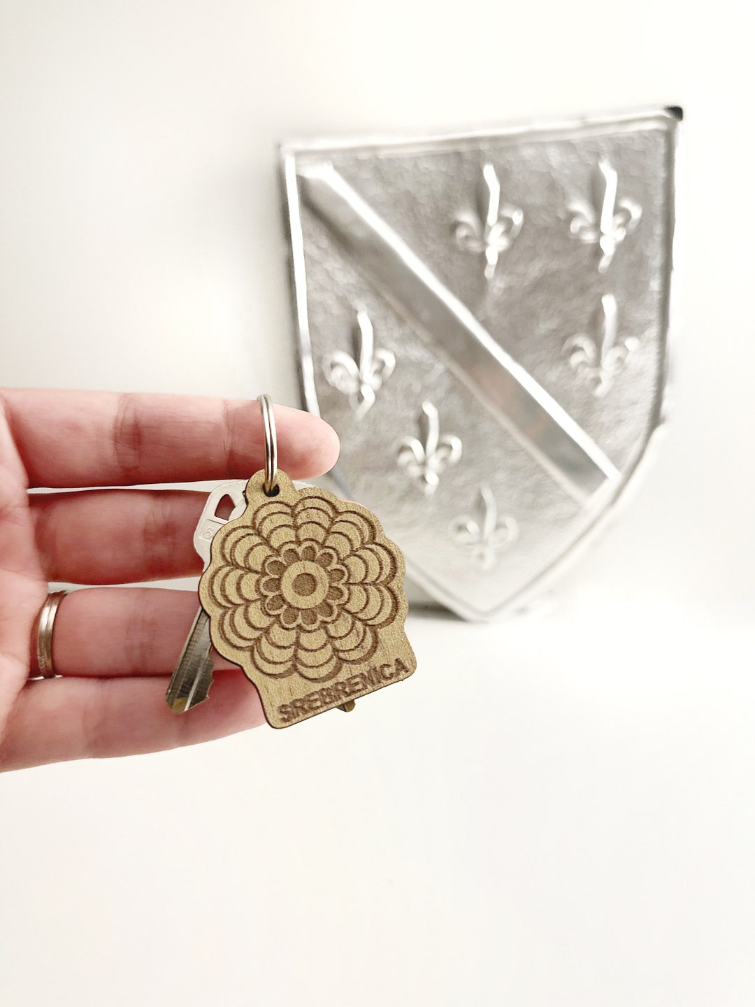 BOSNIAN Keychain SREBRENICA FLOWER From Bosnia Gifts for Bosnian War ...