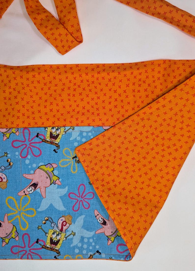 Spongebob Squarepants Apron: Handmade Cartoon Server Apron - Etsy