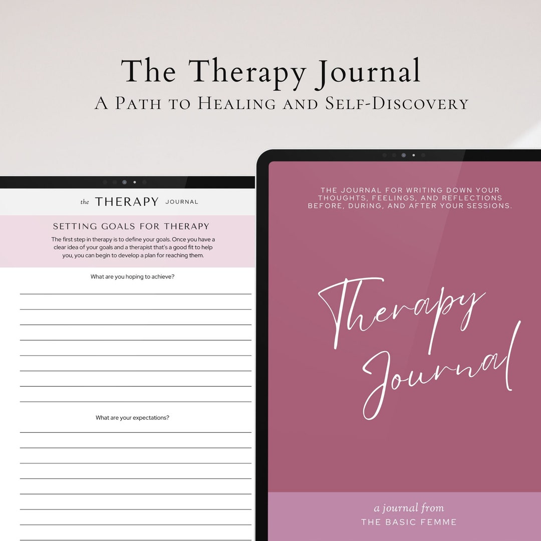 Therapy Journal Digital Mental Health Planner Journal - Etsy