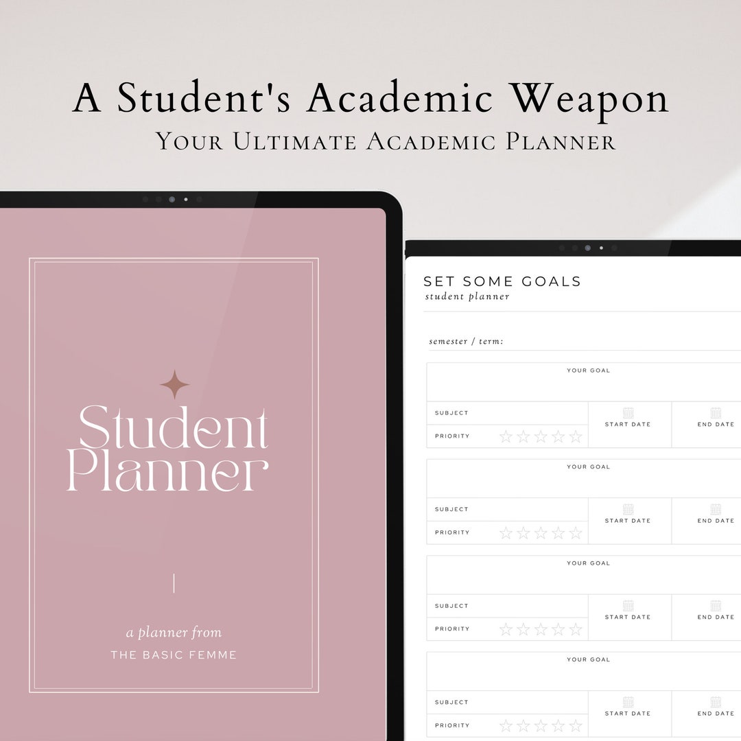 Academic Planner 2023-2024 Student Planner Study Planner - Etsy