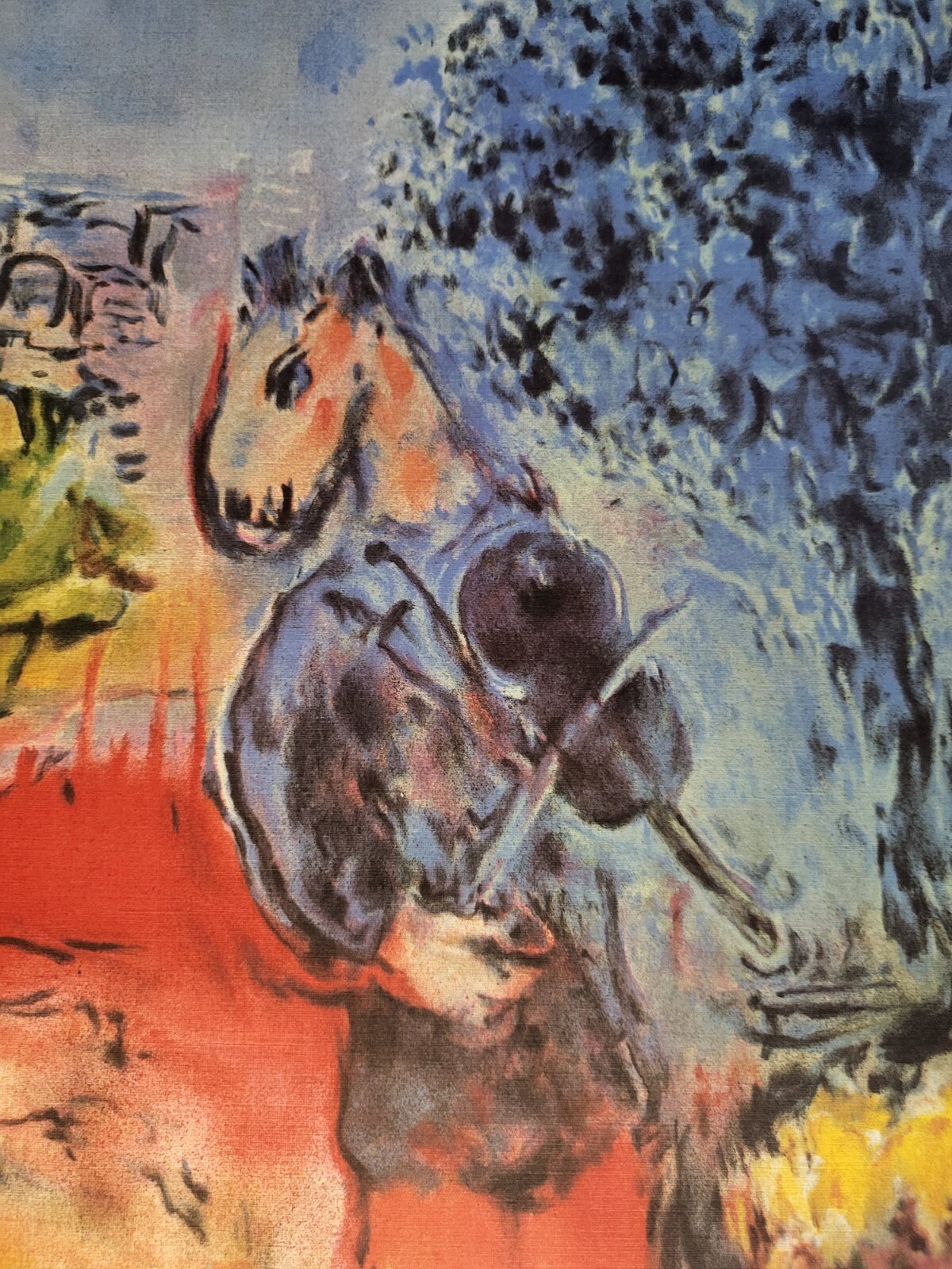 Marc Chagall Signed Lithograph Eiffel Tower Serenade Etsy
