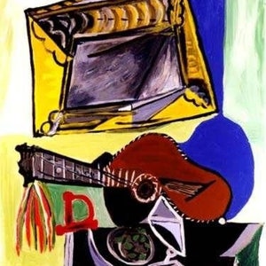 Pablo Picasso - "still Life With Guitar" Estate Signed Giclée - Etsy