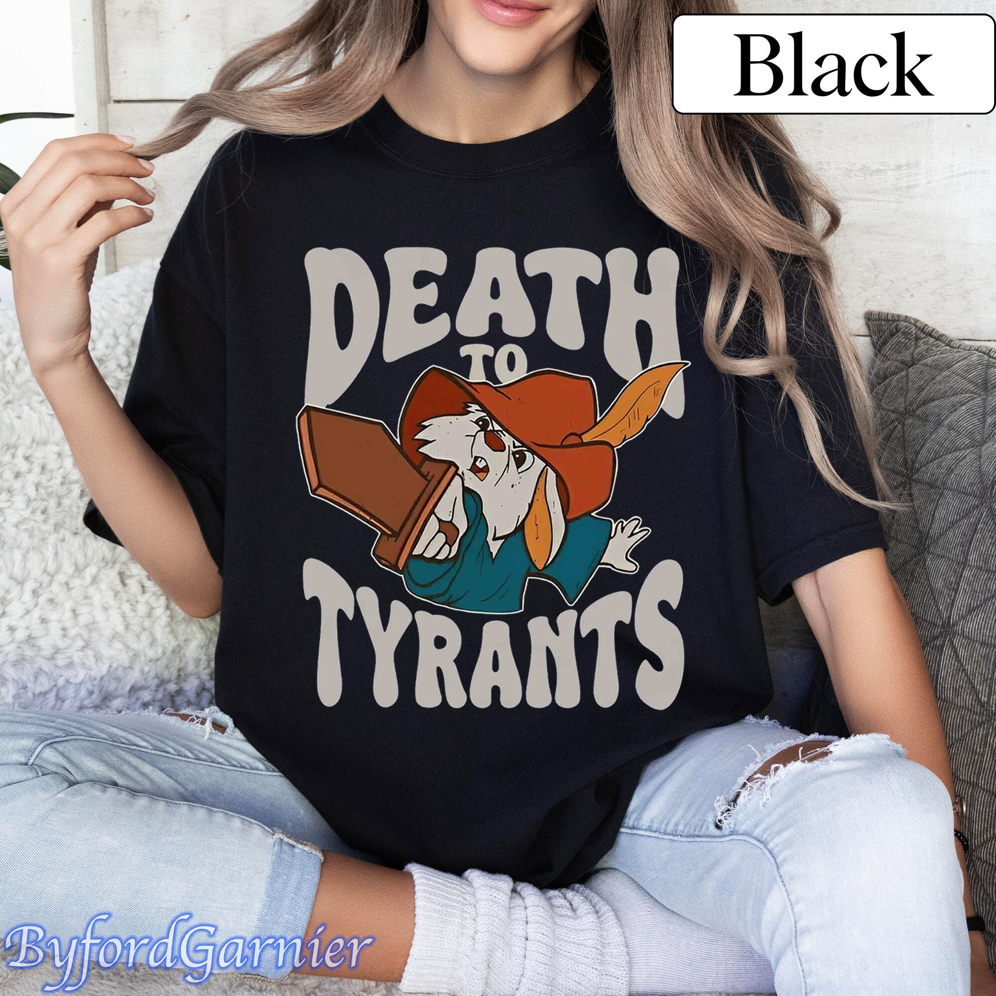Skippy Rabbit Death to Tyrants Vintage 90s T-shirt, Disney Robin Hood ...
