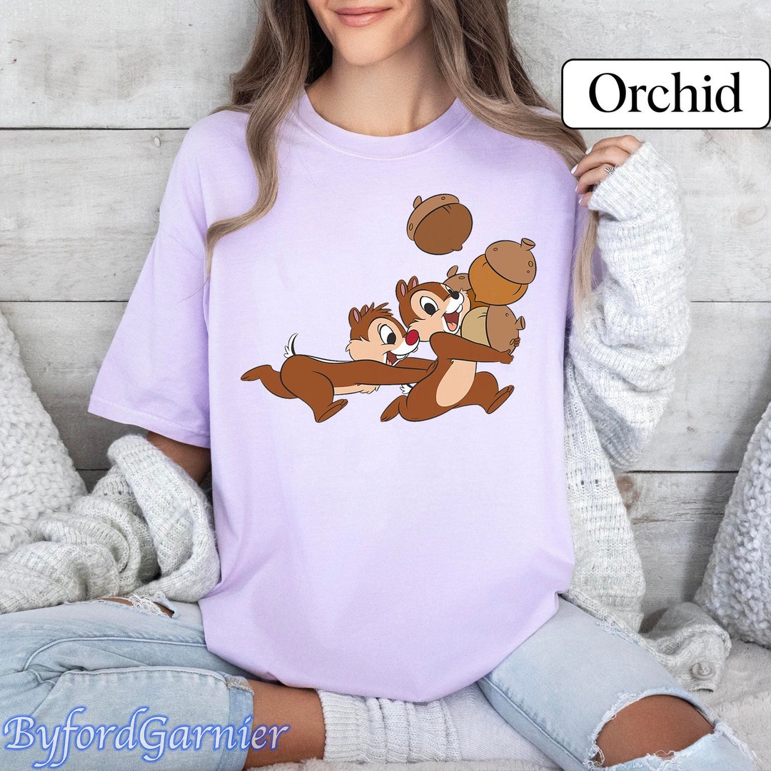 Cute Disney Chip n Dale Chipmunks Acorn Run Shirt - Etsy
