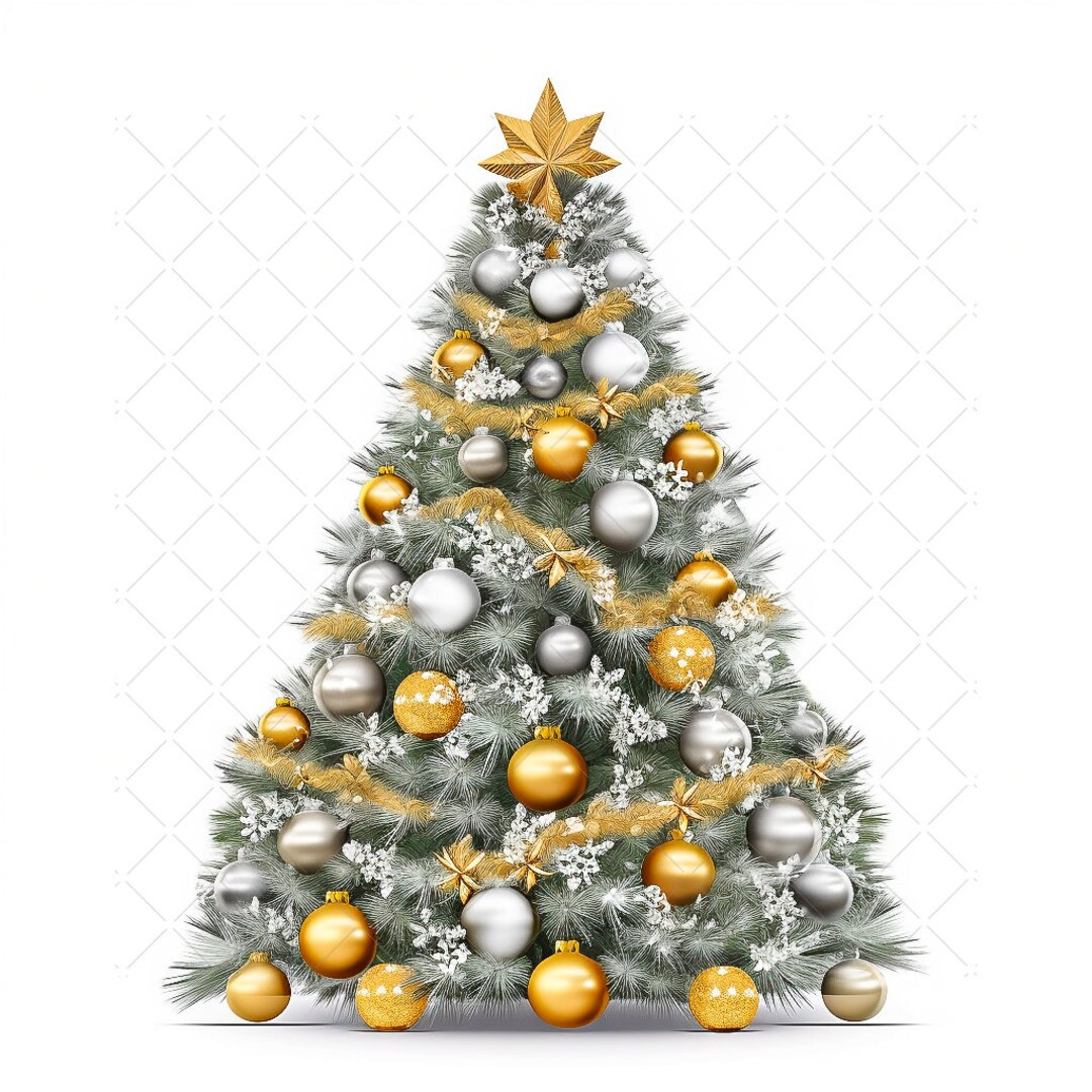 Illustrations Christmas Trees Bundle Clipart, 10 High Quality Jpgs ...