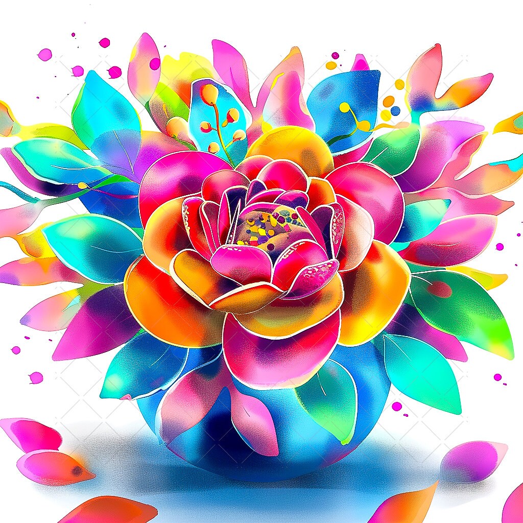 Animated Mixed Flowers Bouquet Bundle Clipart, 10 High Quality Jpgs ...