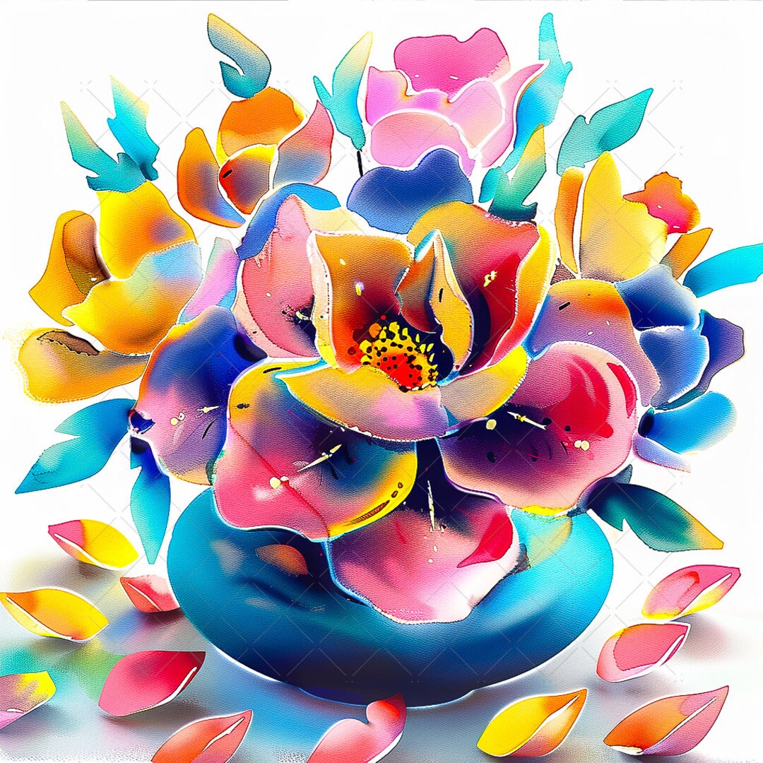 Animated Mixed Flowers Bouquet Bundle Clipart, 10 High Quality Jpgs ...