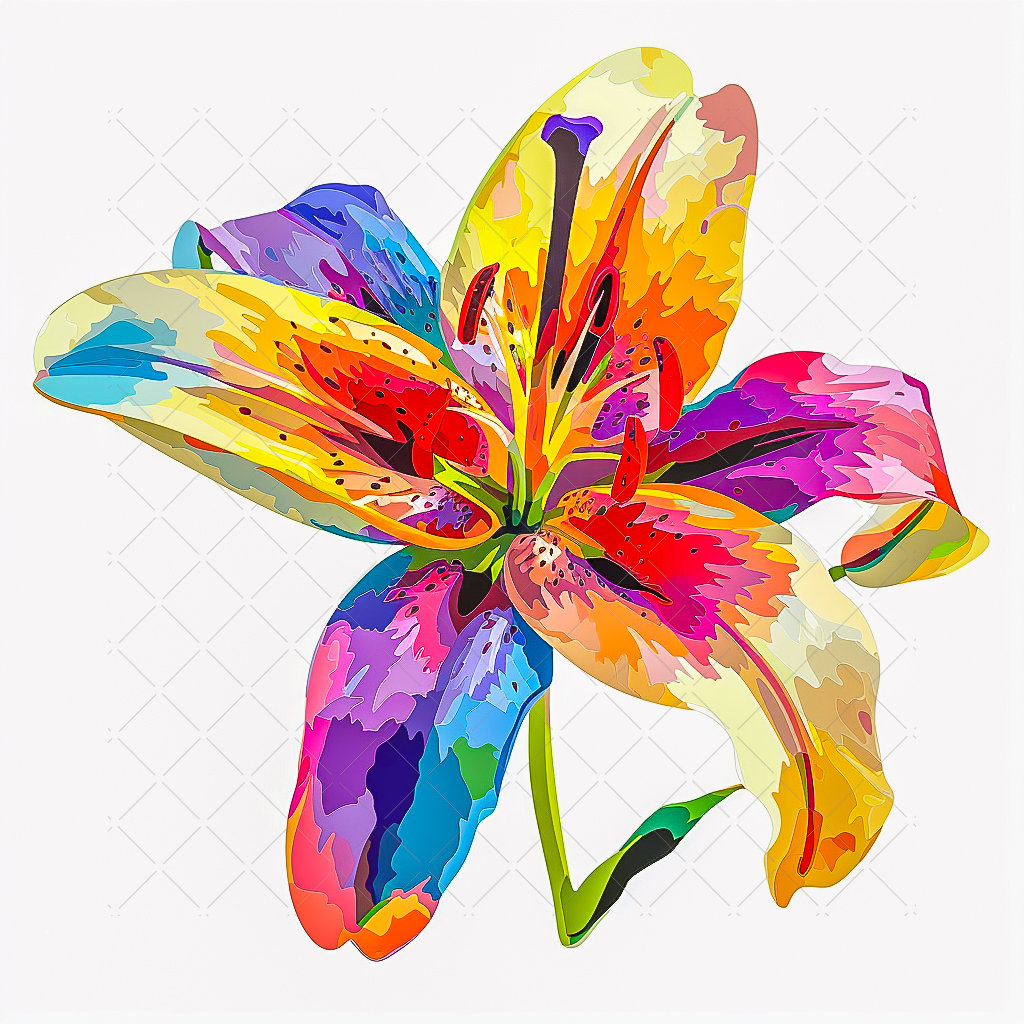 Single Flower Bundle Clipart, 10 High Quality Jpgs, Watercolor Flower ...
