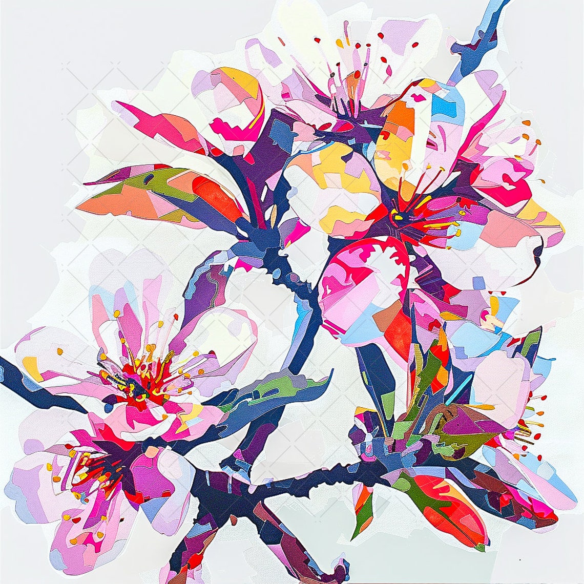 Single Flower Bundle Clipart, 10 High Quality Jpgs, Watercolor Flower ...