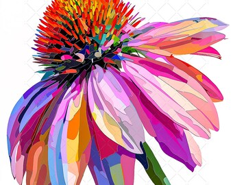 Single Flower Bundle Clipart, 10 High Quality Jpgs, Watercolor Flower ...