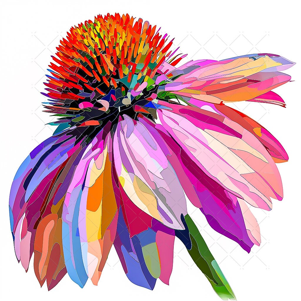 Single Flower Bundle Clipart, 10 High Quality Jpgs, Watercolor Flower ...