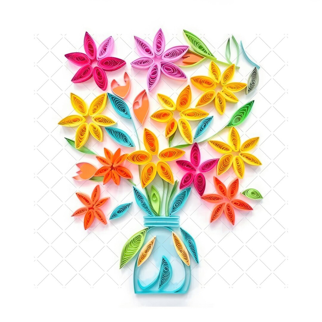 Lillies Flower Bouquet in Vase Bundle Clipart, 10 High Quality Jpgs ...