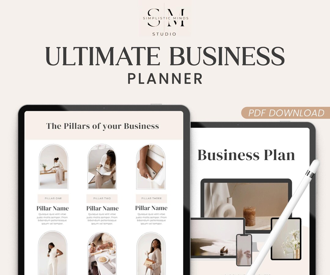 Ultimate Business Planner | PDF Design | Digital & Printable Organizer ...