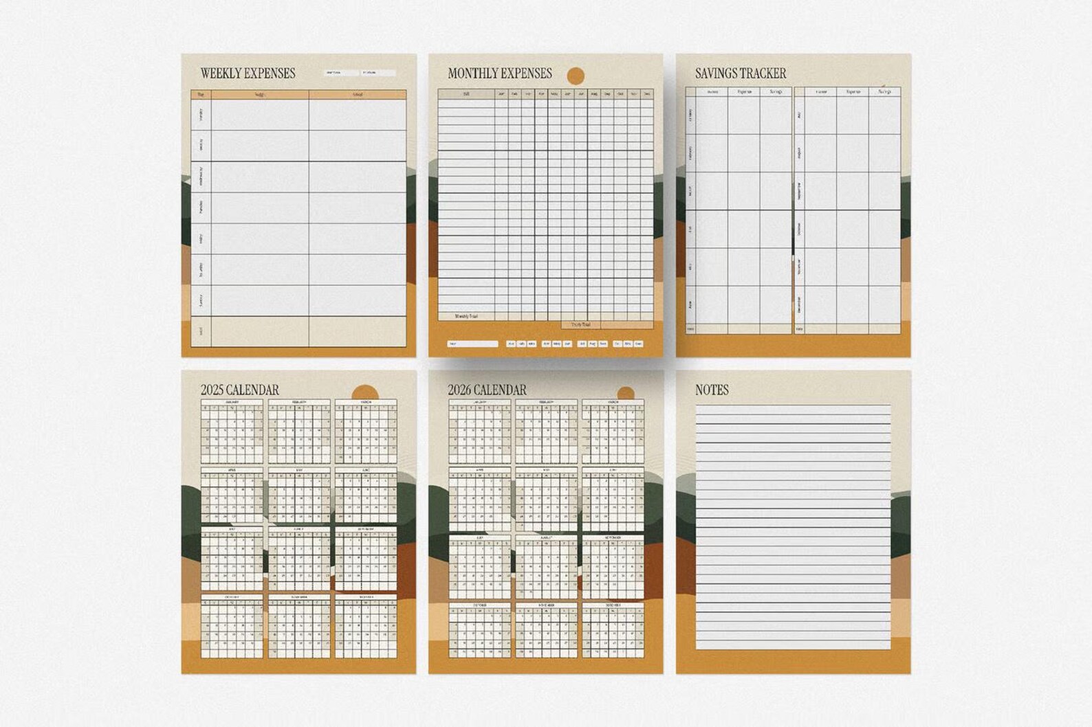 Boho Planner Mega Bundle | 40+ Canva Templates (digital Download) - Etsy