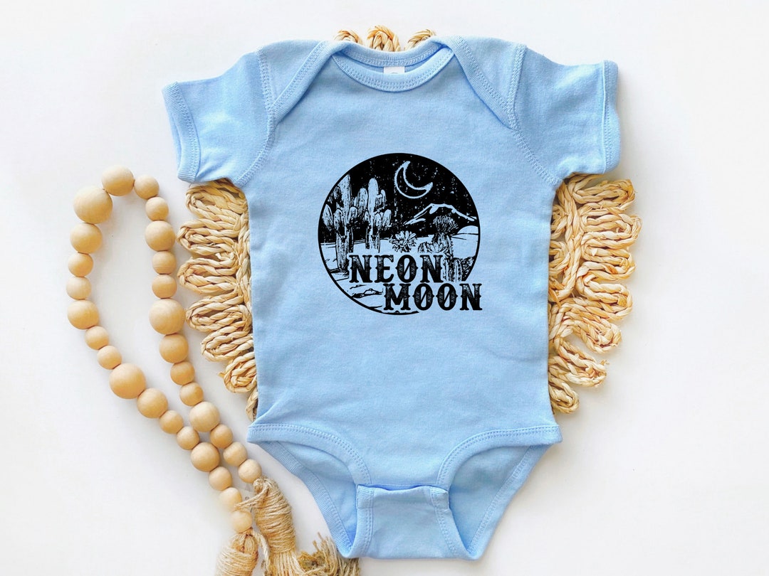 Neon Moon Baby Onesie, Country Music Baby Suit, Newborn to Toddler ...