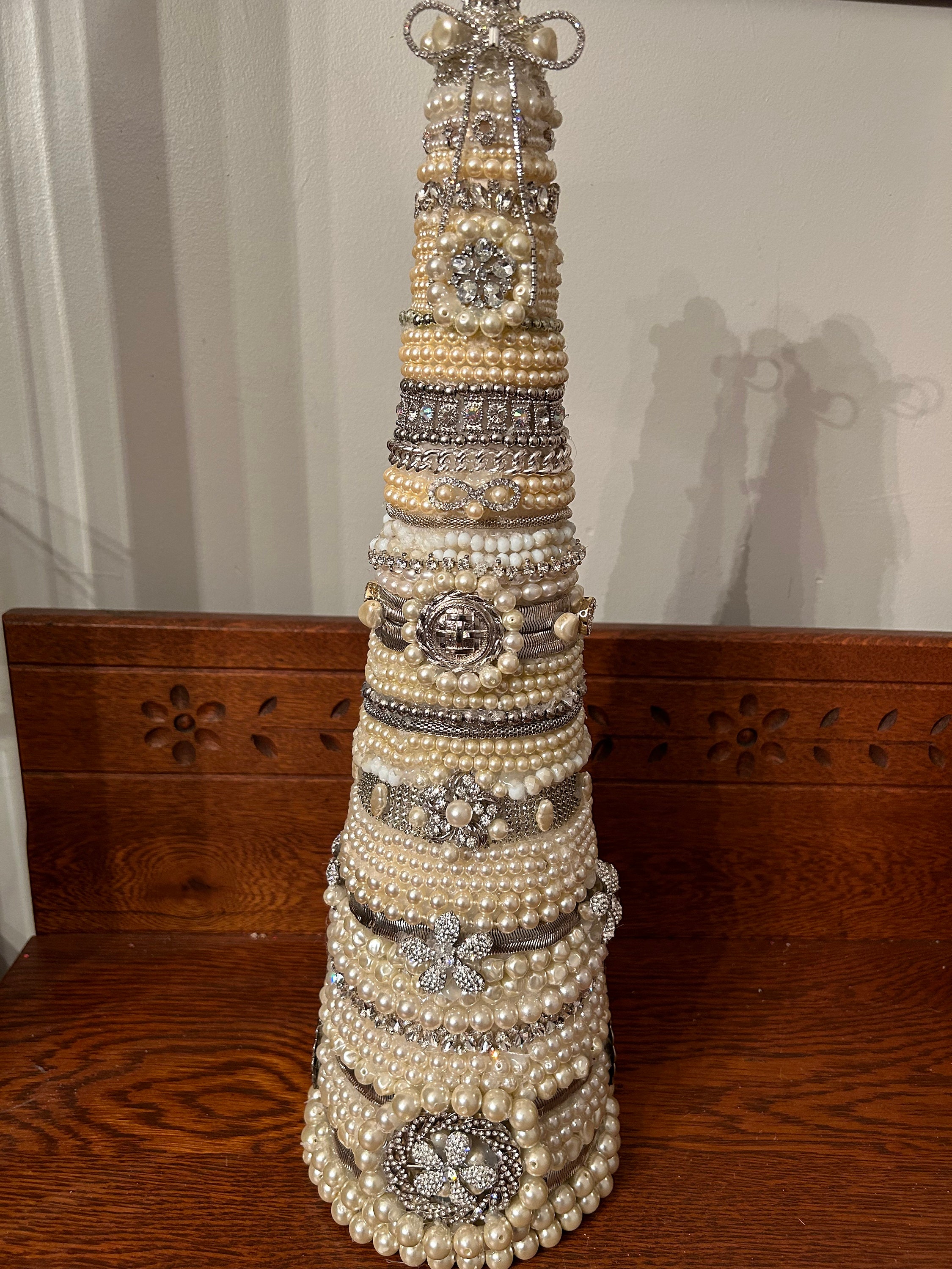 Table Top Bling Pearl and Silver Tone - Etsy