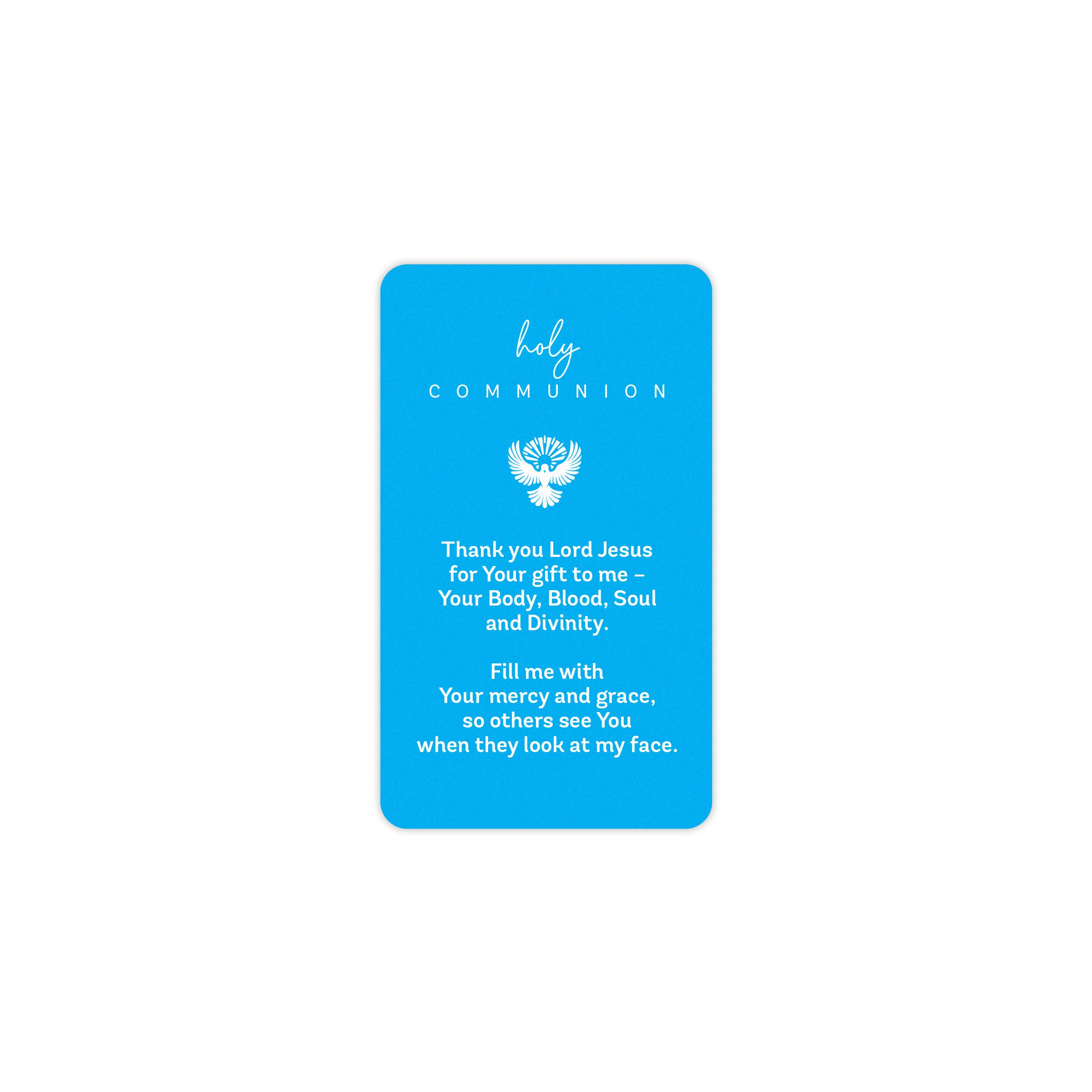 Boys – First Holy Communion Prayer Block, Eucharist & Chalice Art ...