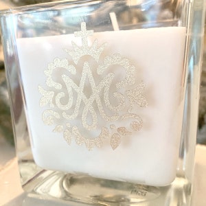 Auspice Maria Candle & Optional Prayer Block - Etsy
