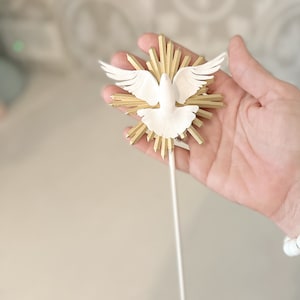 Holy Spirit Cake Topper / Floral Ornament - Etsy