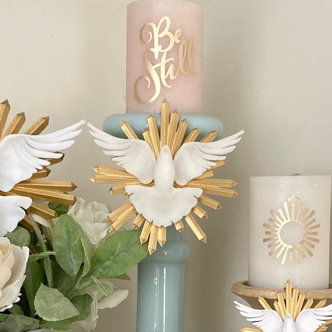 Holy Spirit Dove Ornament, Comfirmation, Baptism, First Communion Gift ...