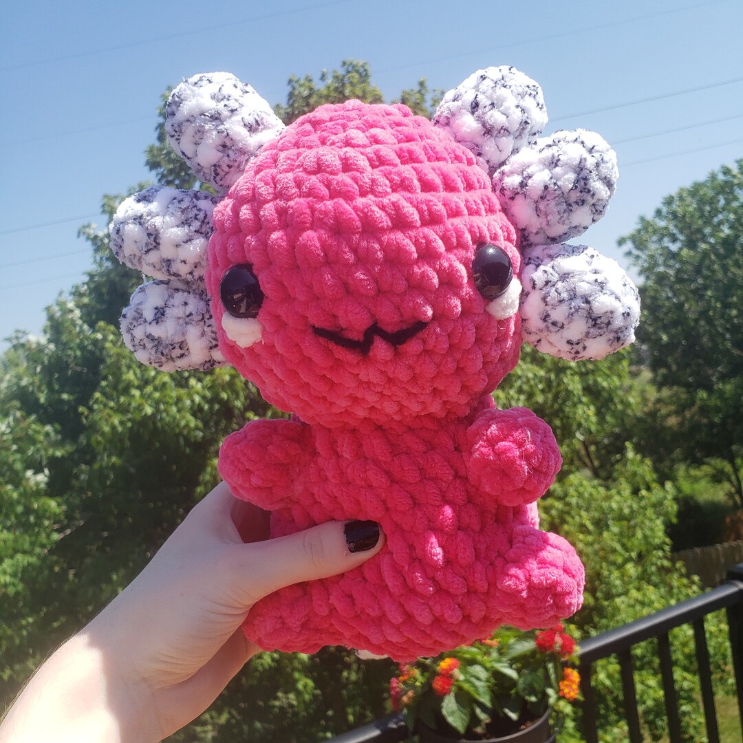 Crocheted Dragon Fruit Axolotl - Etsy