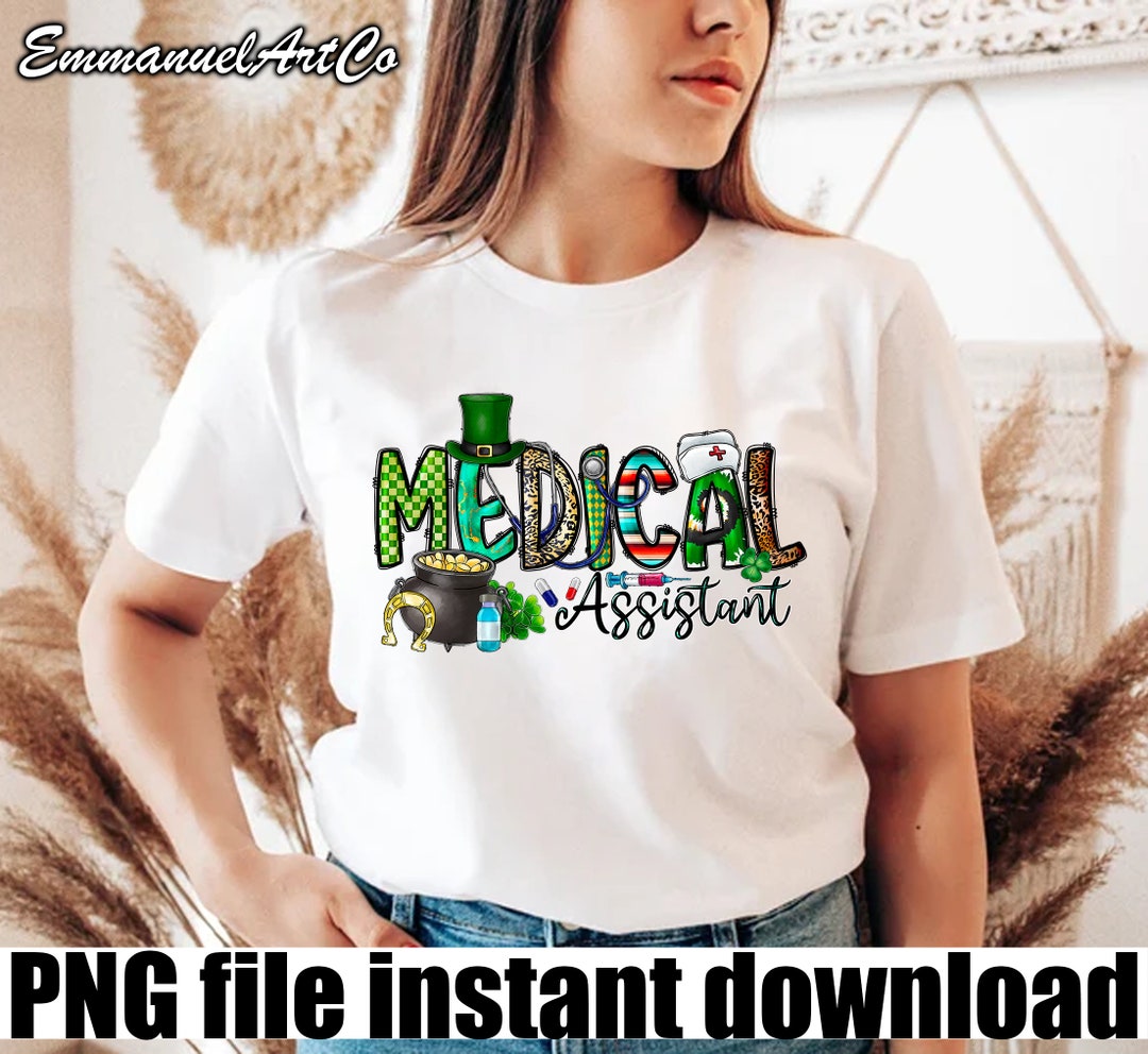 Medical Asistant St. Patrick's Day Png, Pediatric Cardiology MA Clover Leaf Png, St Patrick Day ...