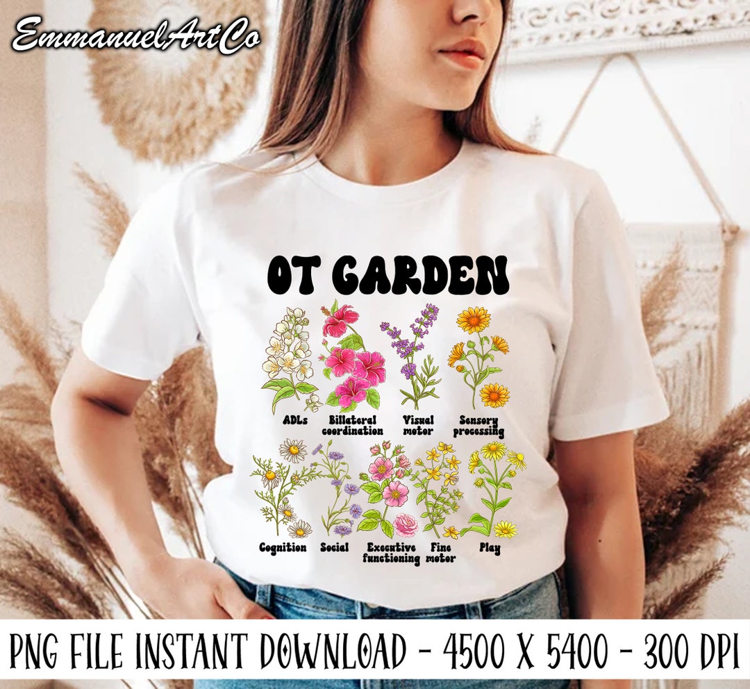 OT Garden Png, Occupational Therapist Png, OT Png, OT Wildflowers Png ...
