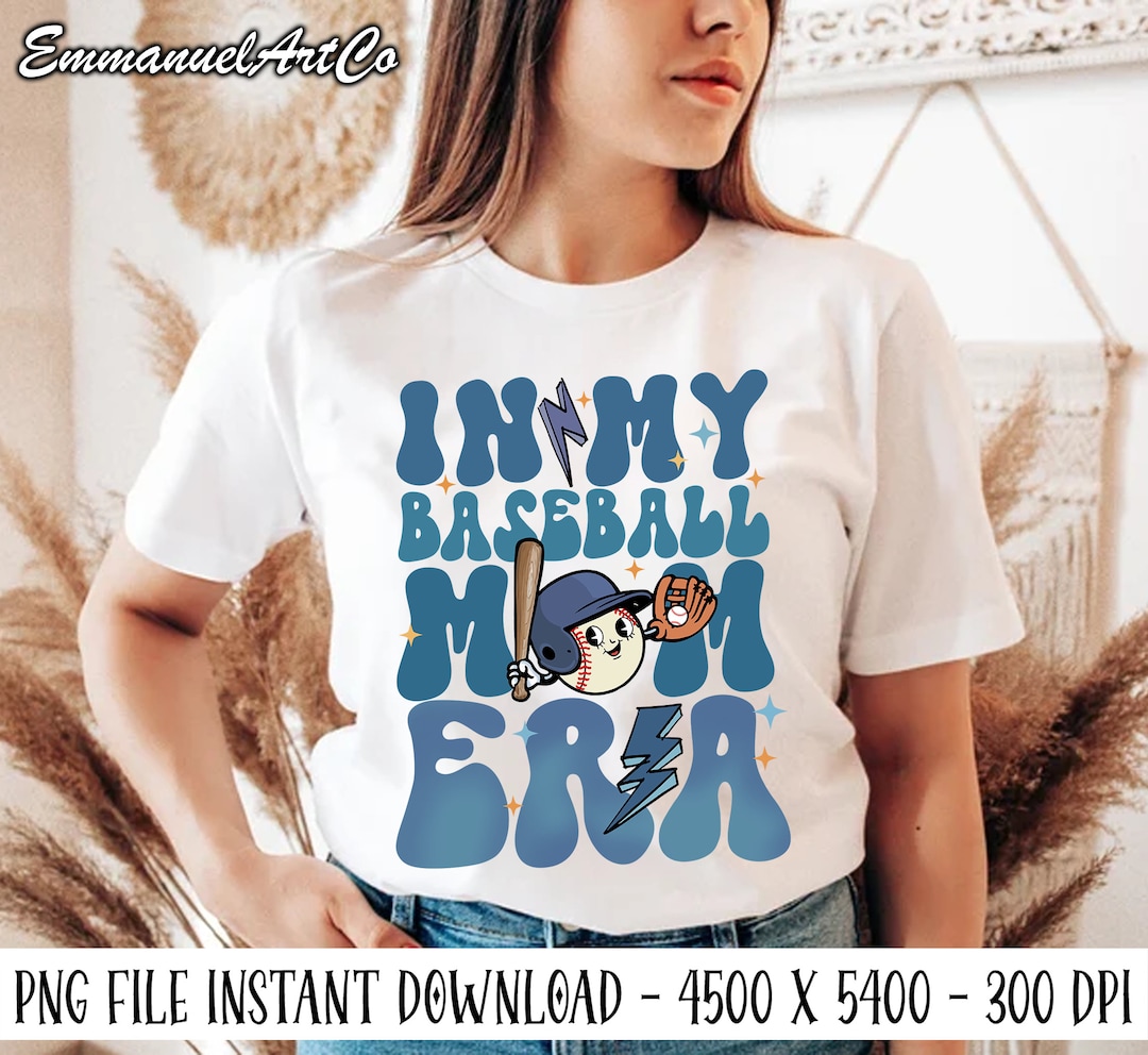 In My Baseball Mom Era Png, Baseball Mama Png, Mom Era Png, Retro Game ...