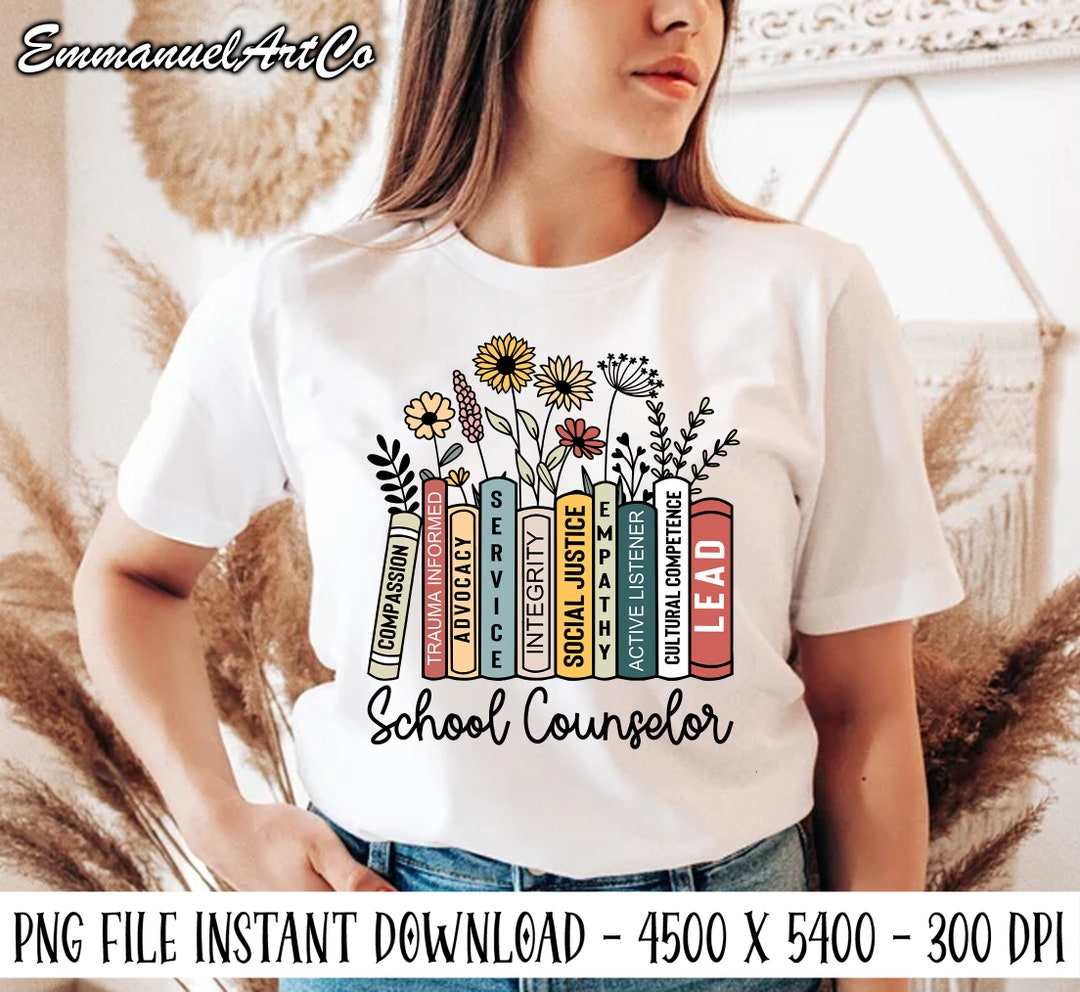 School Counselor Wild Flower Png, School Therapist Png, School ...