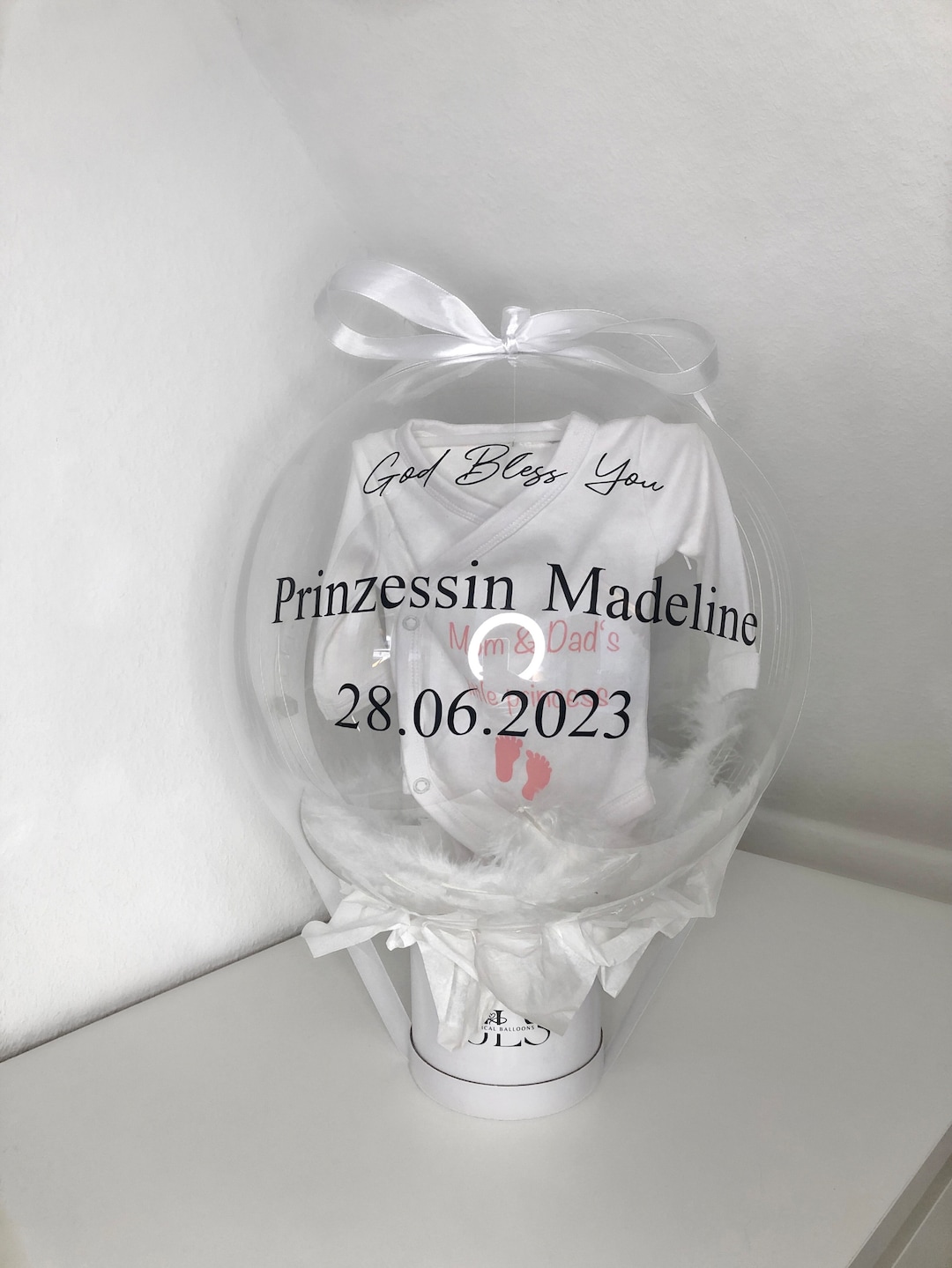 Personalized Handmade Bobo Balloon for Birth for Baby Gift for Newborn ...