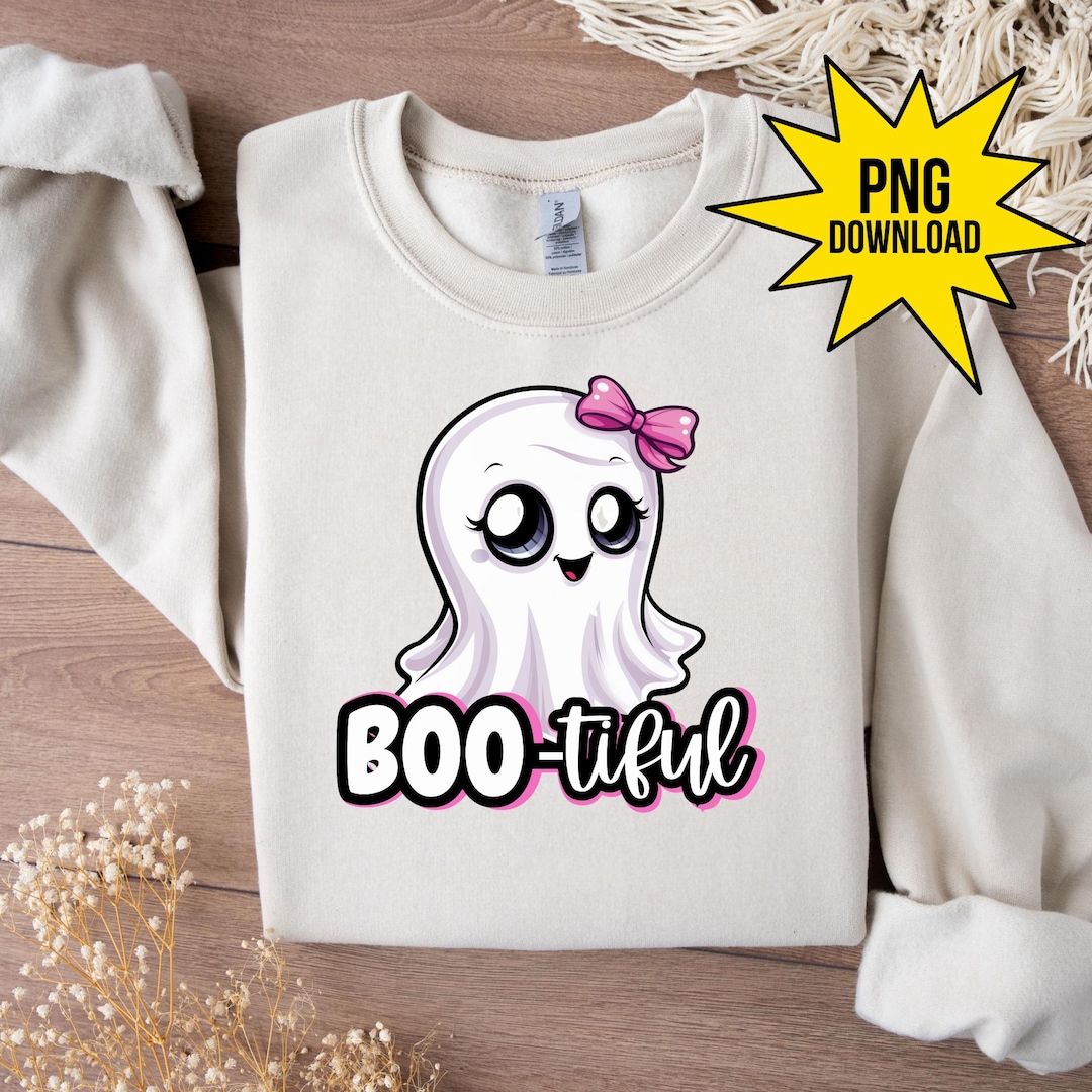 Boo-tiful Ghost Clip Art PNG | High Quality Sublimation Design ...