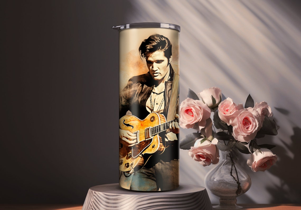 Elvis Presley 20 Oz Tumbler Wrap Sublimation Design, High Quality ...