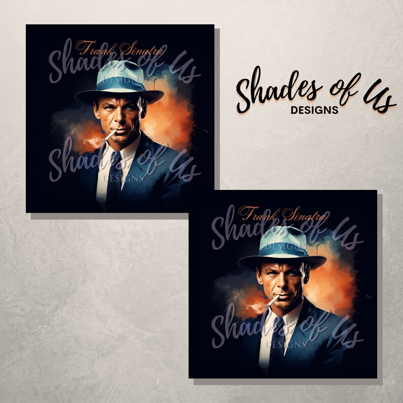 Frank Sinatra Art 20 Oz Tumbler Wrap Sublimation Design, Instant ...