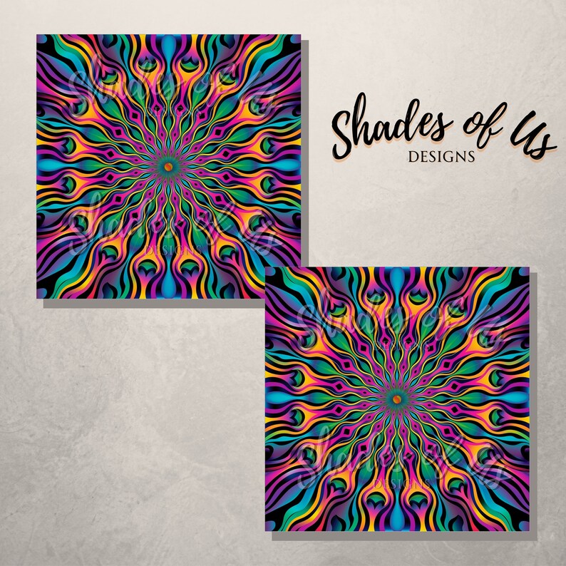 Trippy Visuals PNG Wind Spinner Sublimation Design, High Quality PNG ...