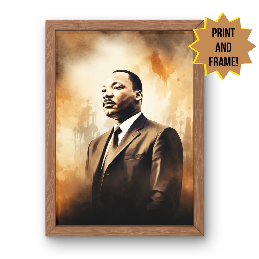 Martin Luther King Printable Wall Art Wall Decor Office Wall Art Home ...